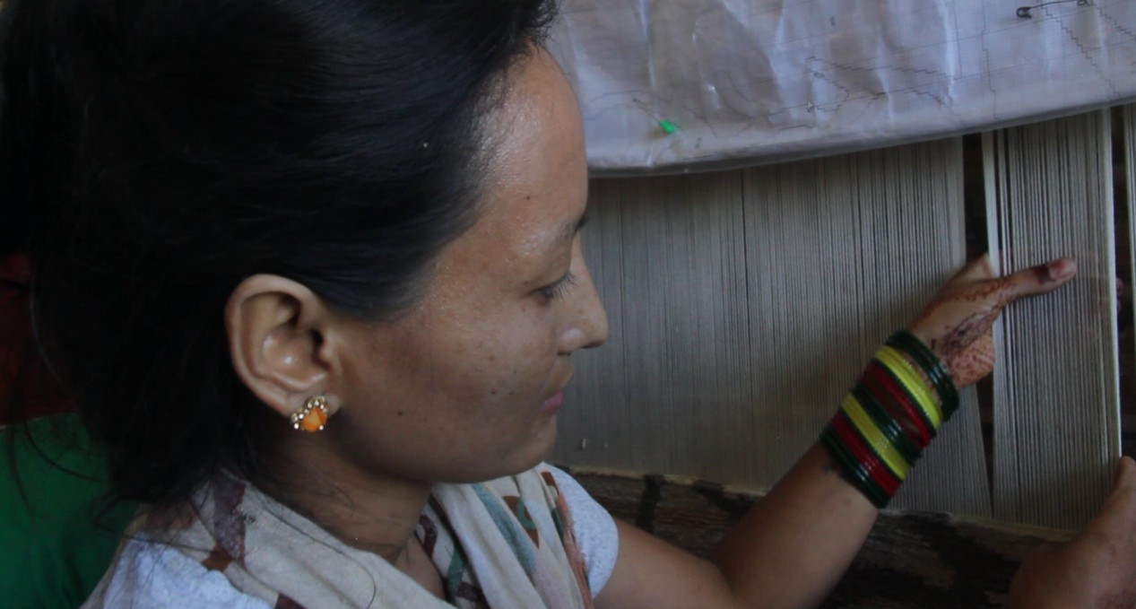 Mrs. Parbati Tamang from Tanahu, Nepal sharing her experience on Carpet Weaving training ...